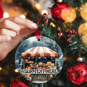 Editable Christmas Winter Snowglobe Ornament Bundle of 6, All Text ...