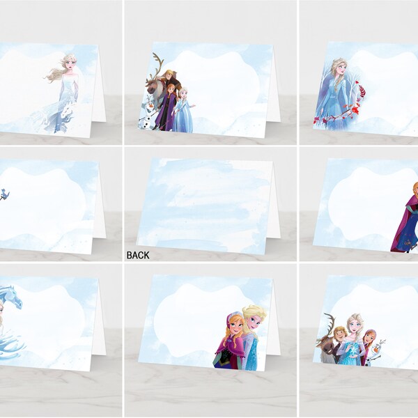 Frozen Place Cards - Etsy