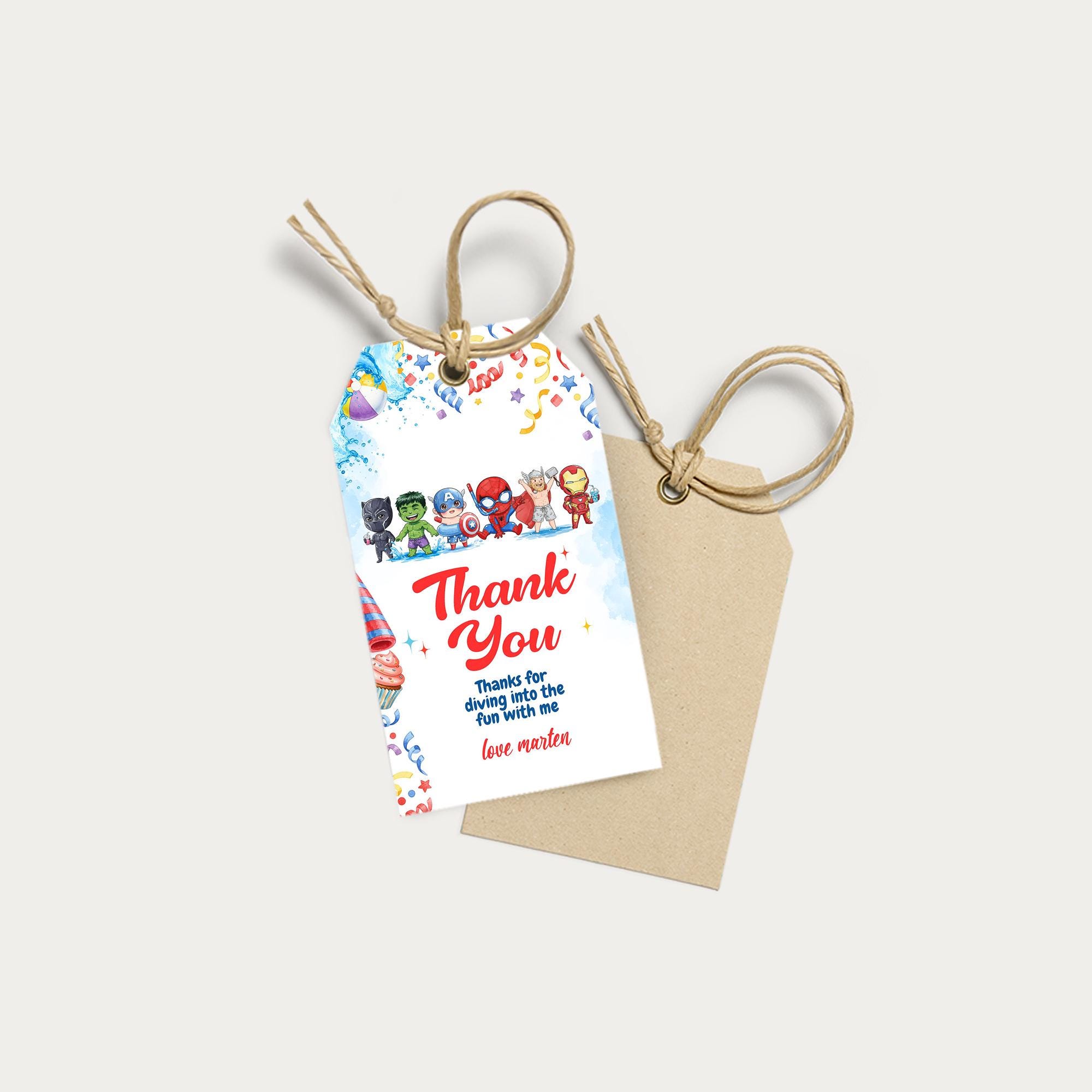 Chibi Avengers Pool Party Invitation: Superhero Birthday (editable ...