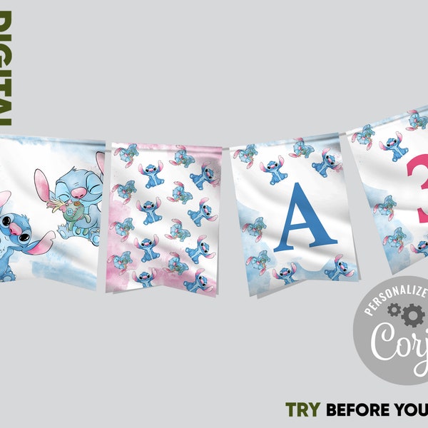 Stitch Happy Birthday Svg - Etsy