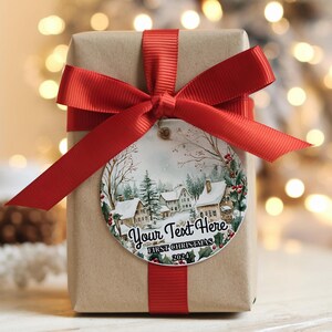 Editable Christmas Winter Snowglobe Ornament Bundle of 6, All Text ...