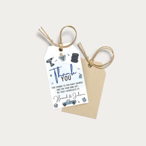 Mechanic Baby Shower Invitation: Blue Truck, Car Tools (digital ...