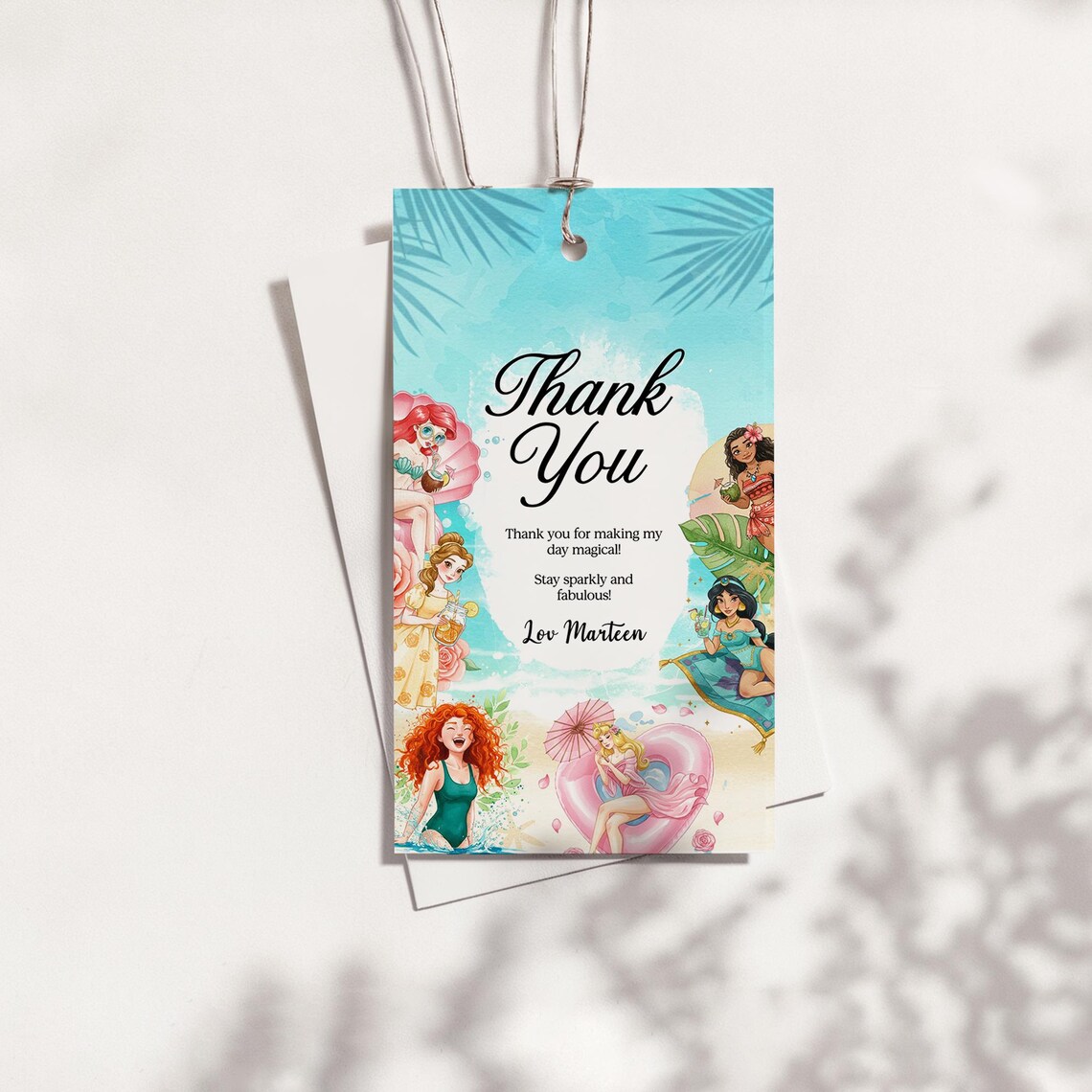 Princess Pool Party Birthday Invitation: Editable Summer Theme (digital ...