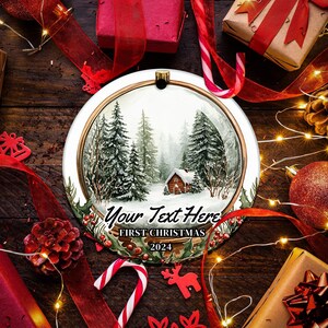 Editable Christmas Winter Snowglobe Ornament Bundle of 6, All Text ...