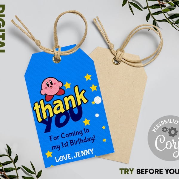 Kirby Thank You Cards - Etsy