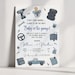 Mechanic Baby Shower Invitation: Blue Truck, Car Tools (digital ...