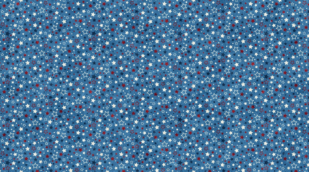 Northcott's Stars & Stripes 12 Collection for QOV-27015-44 Stars on ...