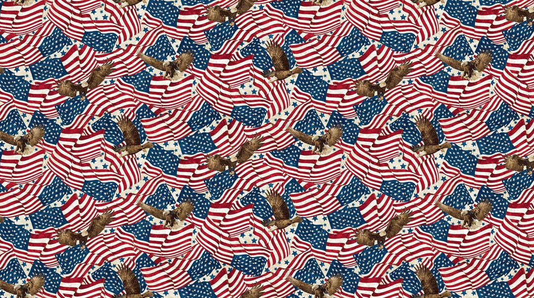 Northcott's Stars & Stripes 12 Collection for QOV-27013-11 Flags and ...