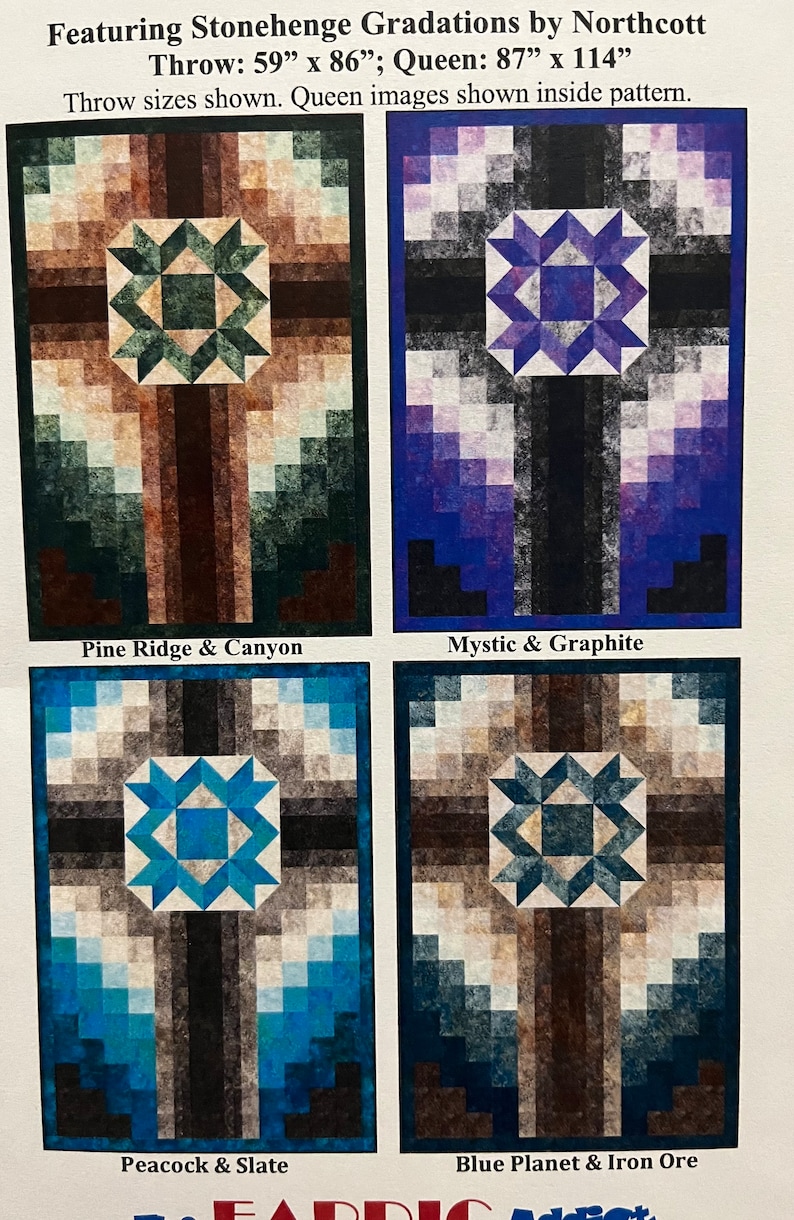 The Old Rugged Cross Quilt Kit - Northcott's NEW Stonehenge Gradations ...