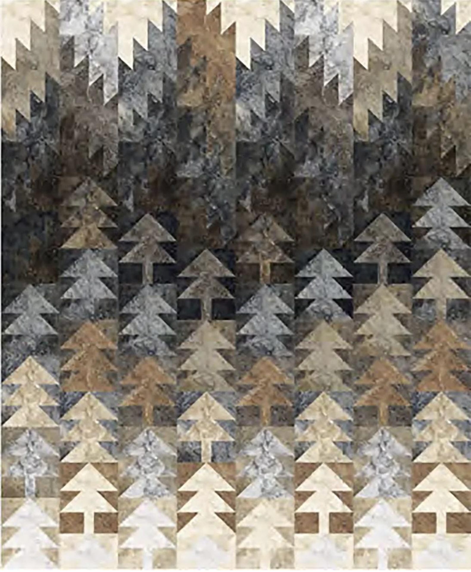 Misted Pines Quilt Kit - Winter Colorway - Northcott's NEW Stonehenge ...