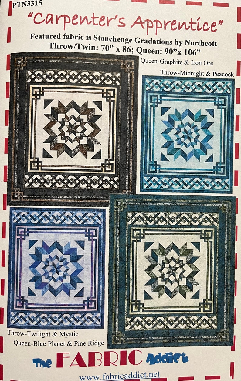 Carpenter’s Apprentice Quilt Kit - Northcott's NEW Stonehenge ...