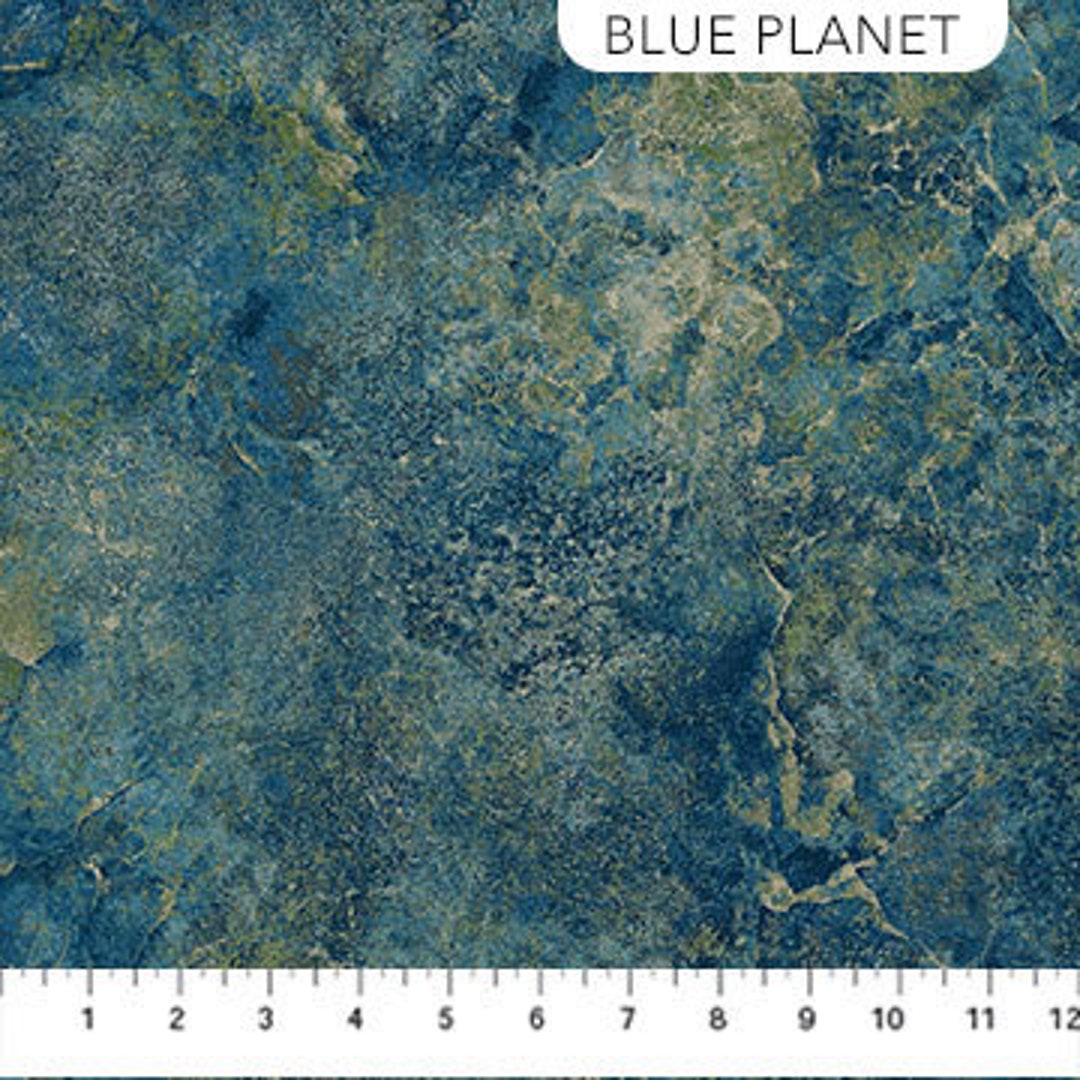 NEW Northcott Stonehenge Gradations Blue Planet 26756-48 Yardage 44 ...