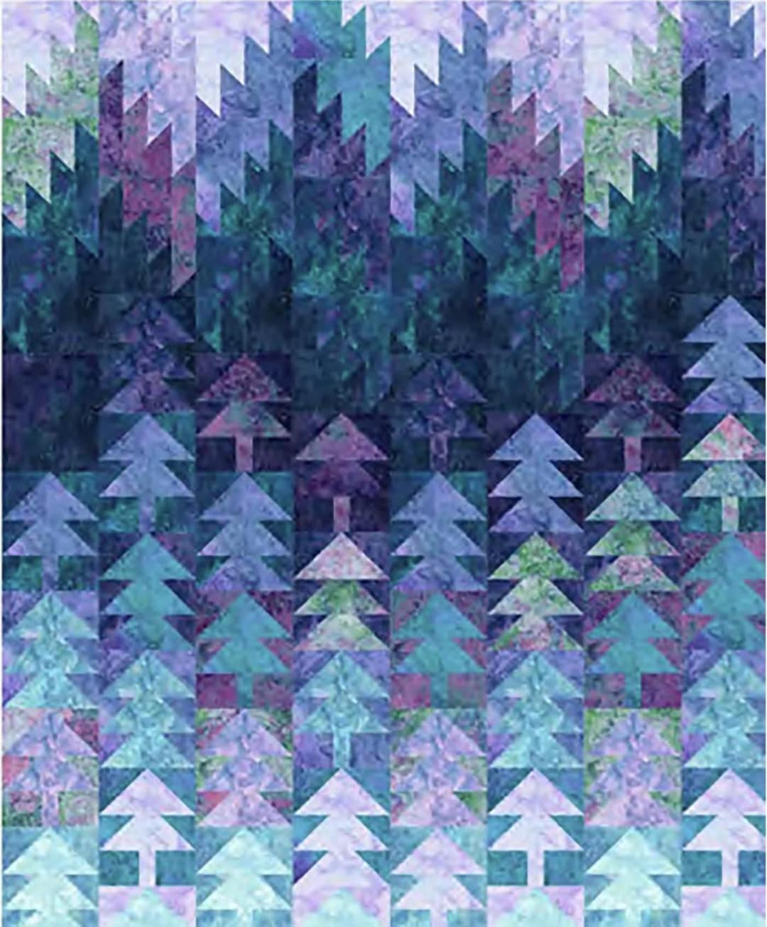Misted Pines Quilt Kit - Dusk Colorway - Northcott's NEW Stonehenge ...