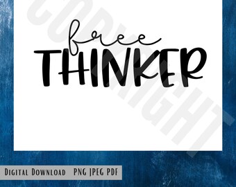 Free Thinkers Tshirt - Etsy