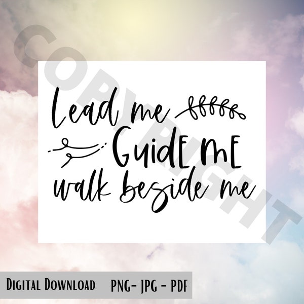 Lead Me Guide Me - Etsy