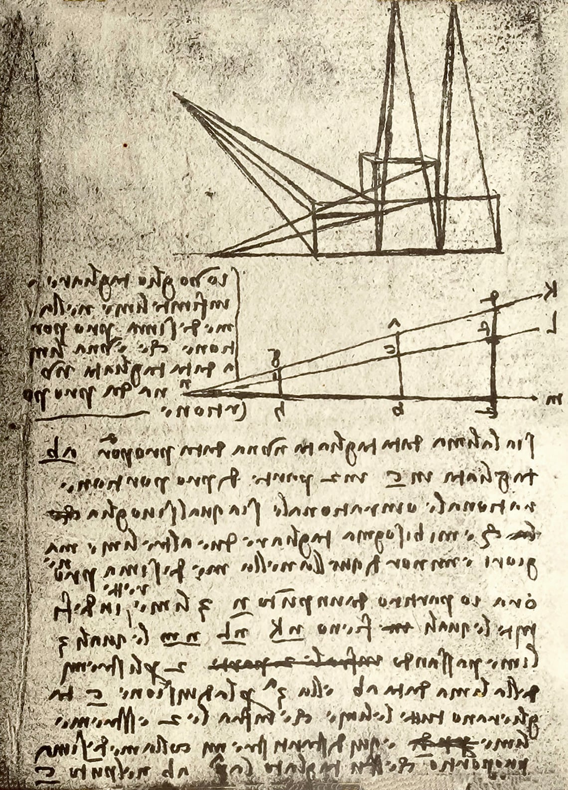 114 Leonardo Da Vinci Manuscript Sketches Notes Diagrams Set 2 | Image ...