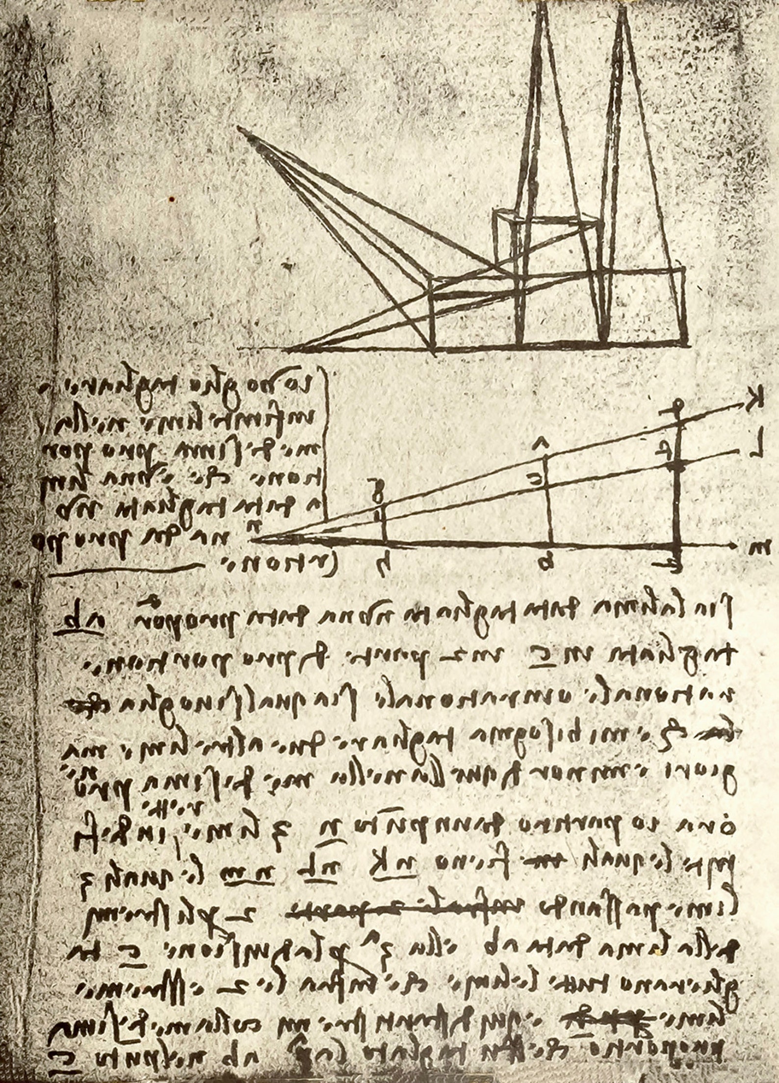 114 Leonardo Da Vinci Manuscript Sketches Notes Diagrams Set 2 | Image ...