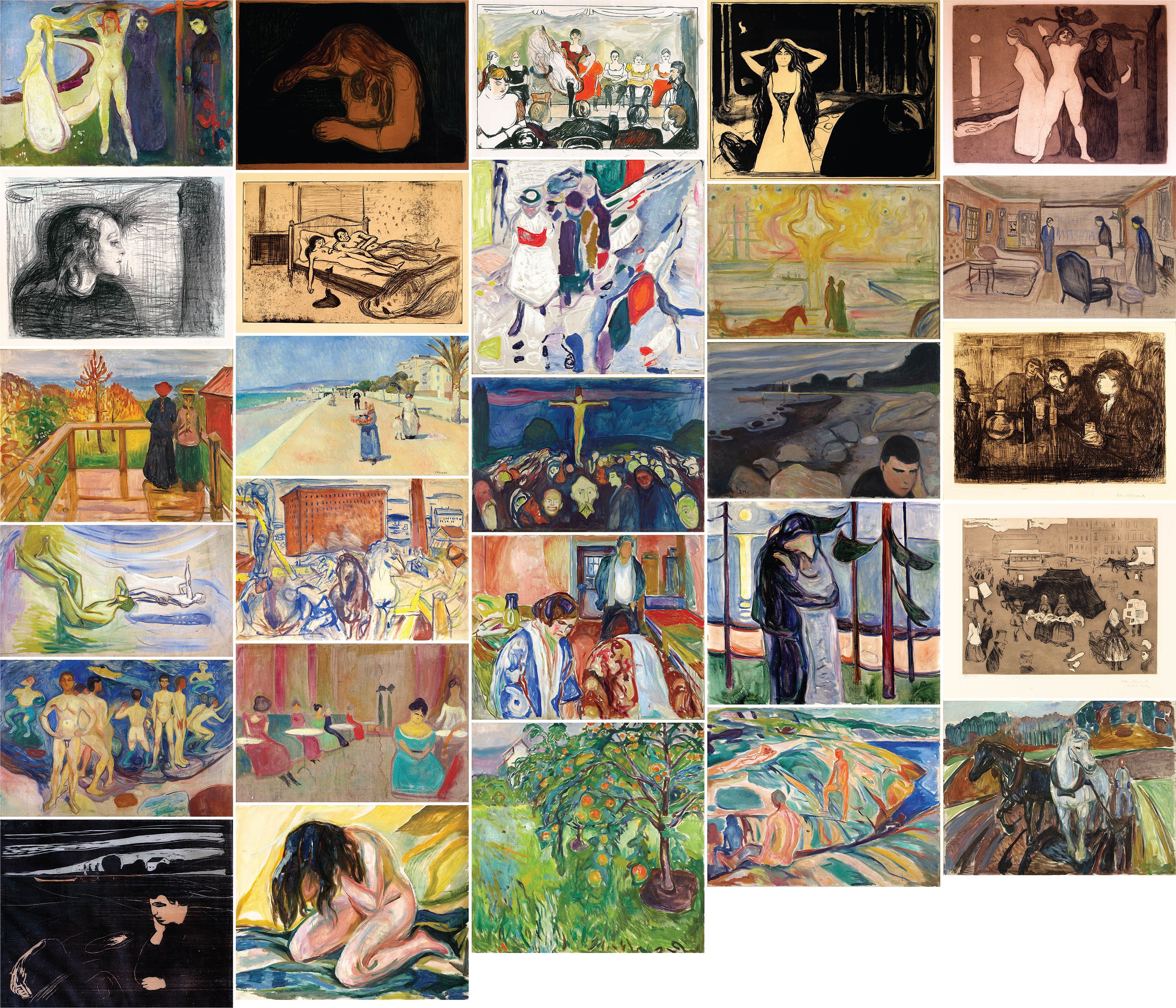 27 Edvard Munch Expressionist Paintings Artworks | HQ Image Bundle ...