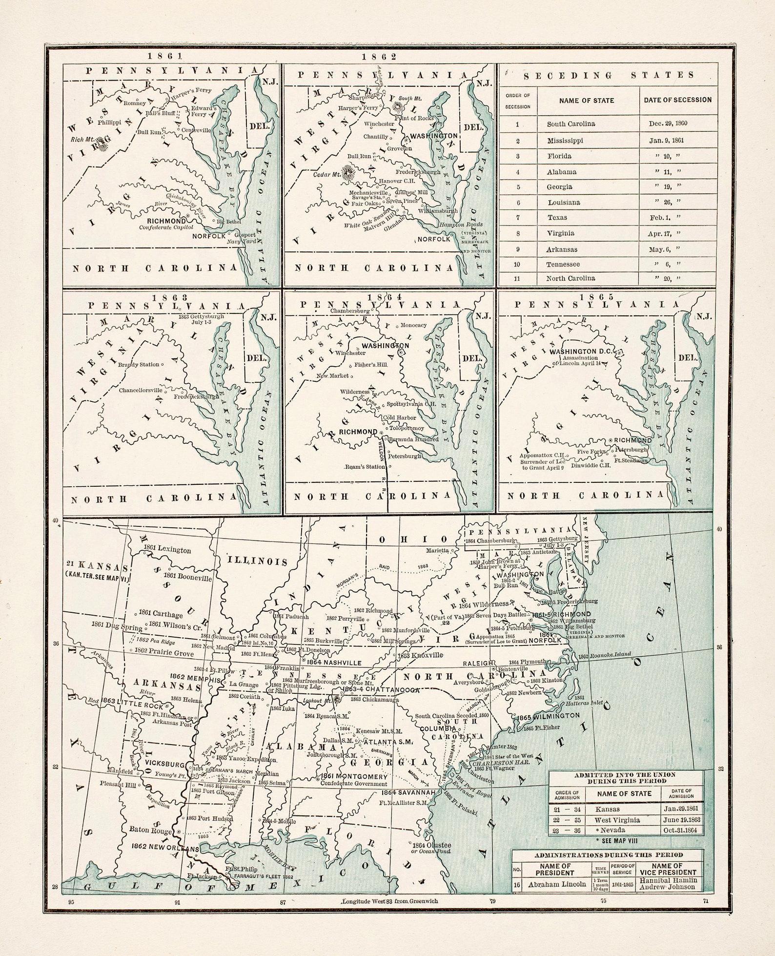 9 Vintage American Historical Maps From 1889 Family World - Etsy