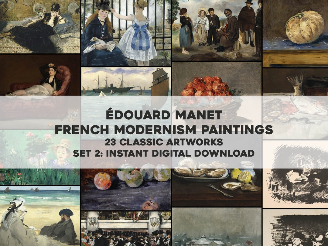 23 Edouard Manet Impressionist Paintings | HQ Image Bundle Printable ...