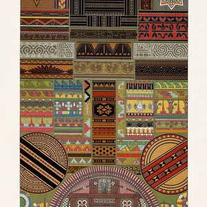 50 Ornamental Designs & Patterns L'ornament Polychrome | Vintage Image ...