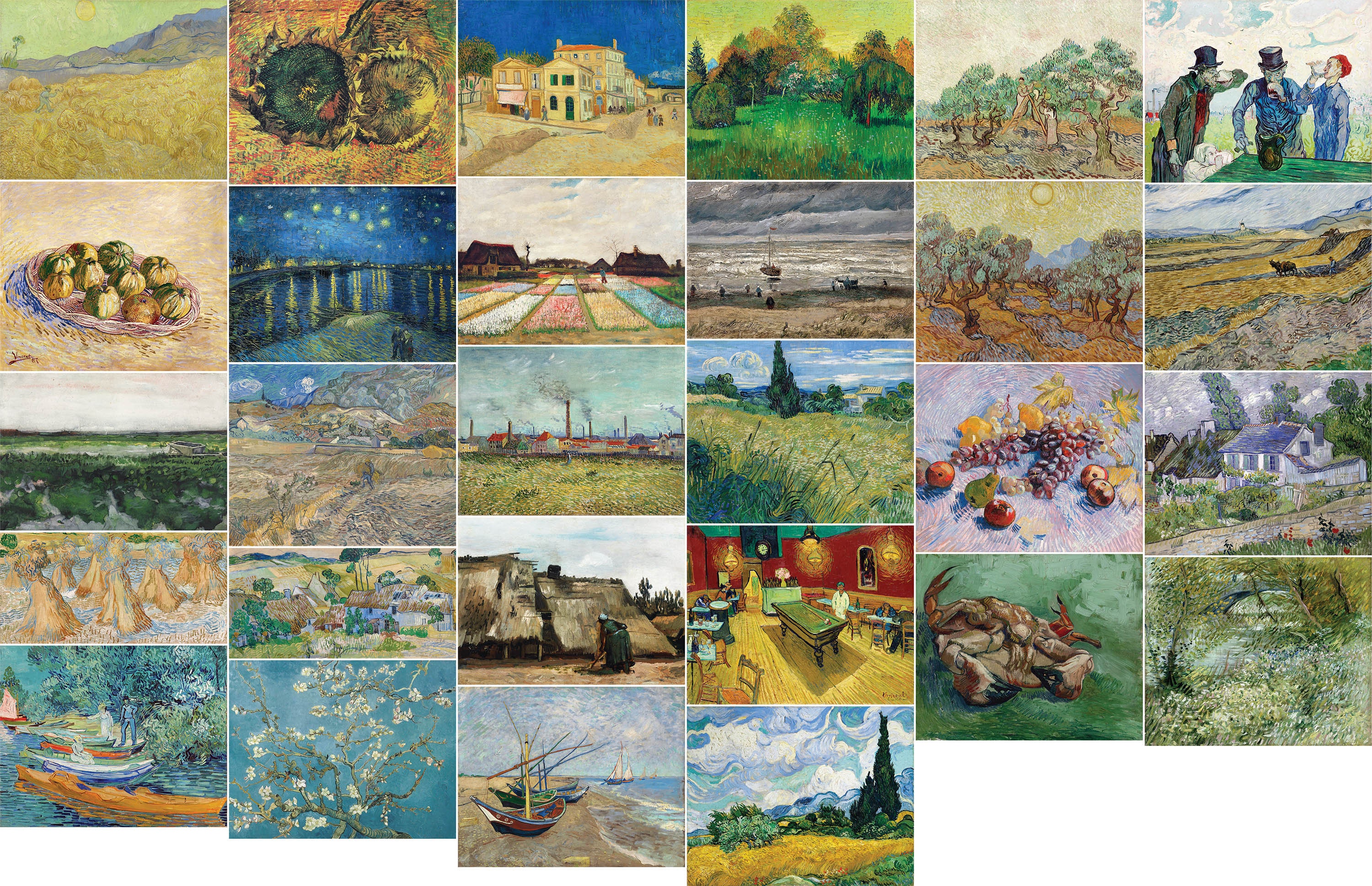 28 Vincent Van Gogh Impressionist Paintings | HQ Image Bundle Printable ...