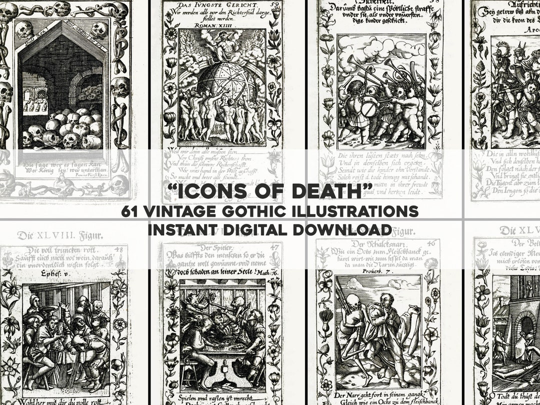 61 Esoteric Icons of Death Emblems Tarot-like Archetypal | HQ Image ...