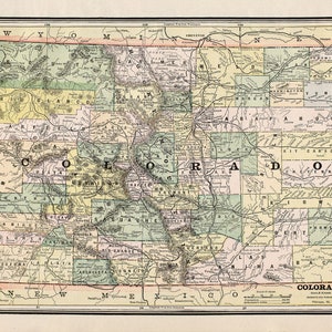 22 Vintage Maps of USA States 1889 Family World Atlas | HQ Image ...