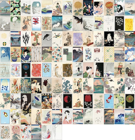 110 Pcs Japanese COLLAGE KIT 4x6 Printable Wall - Etsy