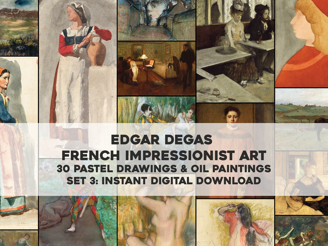 30 Edgar Degas Impressionist Oil Paintings & Pastel Drawings | Image ...
