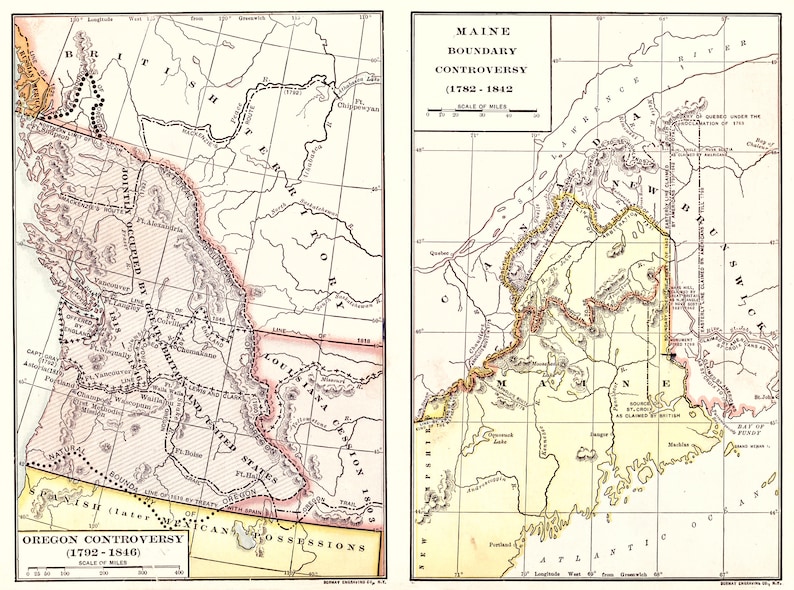 37 Vintage USA & State Maps From 1920s American History Atlas - Etsy
