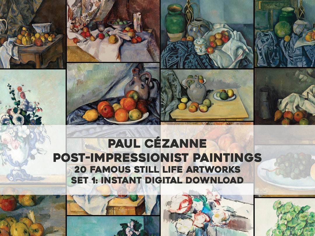 20 Paul Cezanne Impressionist Still Life Paintings | HQ Image Bundle ...