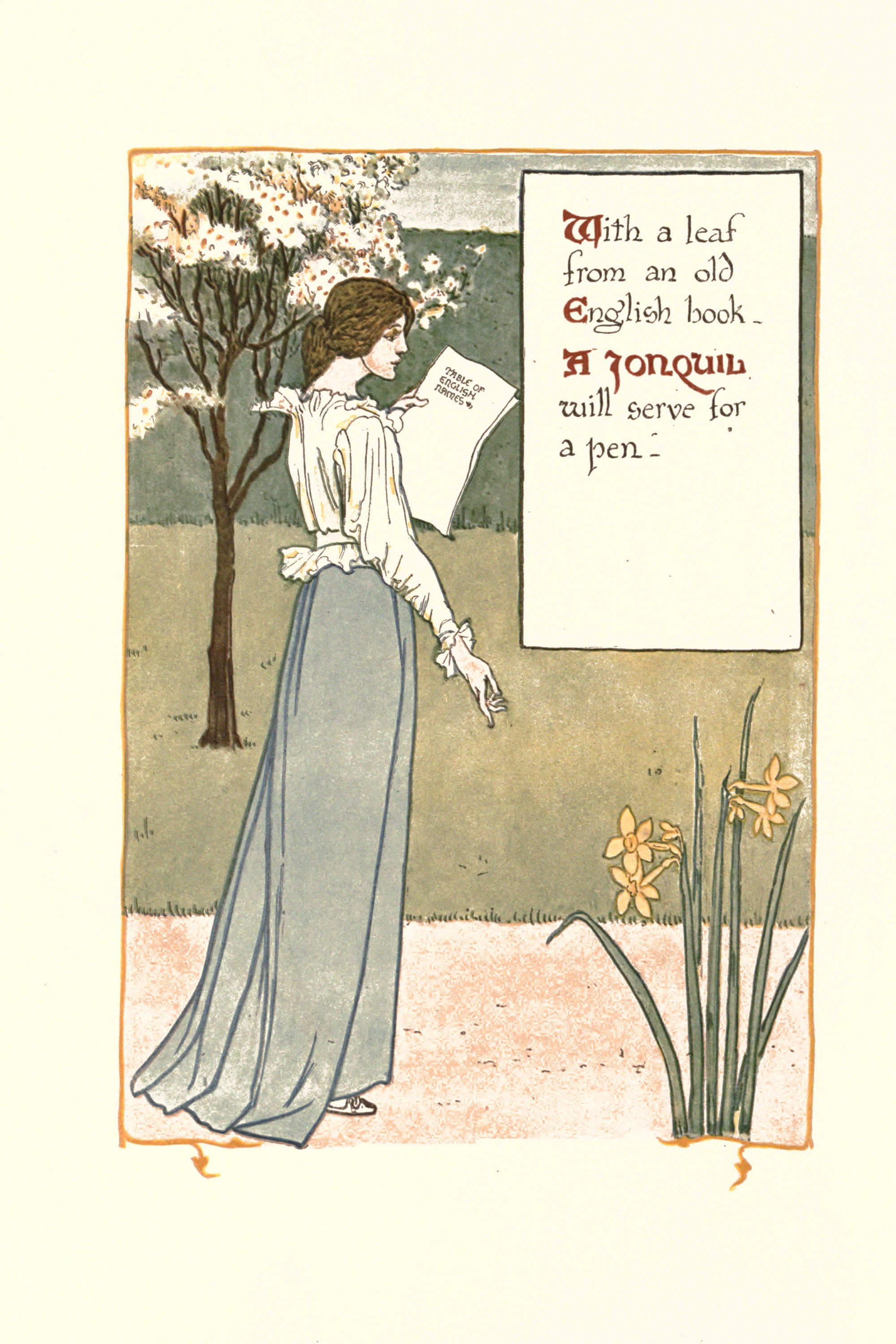 44 Restored Illustrations Floral Fantasy Flower Personification | Image ...