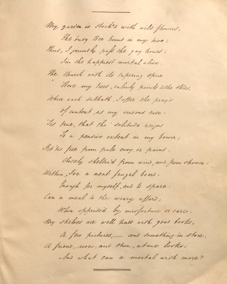 44 Old Handwritten Manuscript Poetry Prose Pages Script - Etsy