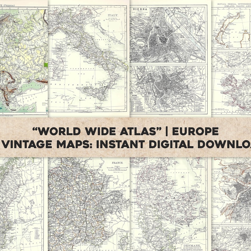 Old Maps in German - Etsy