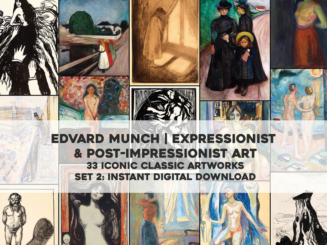 33 Edvard Munch Expressionist Paintings Artworks | HQ Image Bundle ...