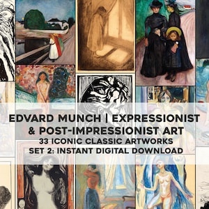 33 Edvard Munch Expressionist Paintings Artworks | HQ Image Bundle ...