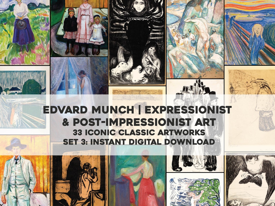 33 Edvard Munch Expressionist Paintings Artworks | HQ Image Bundle ...