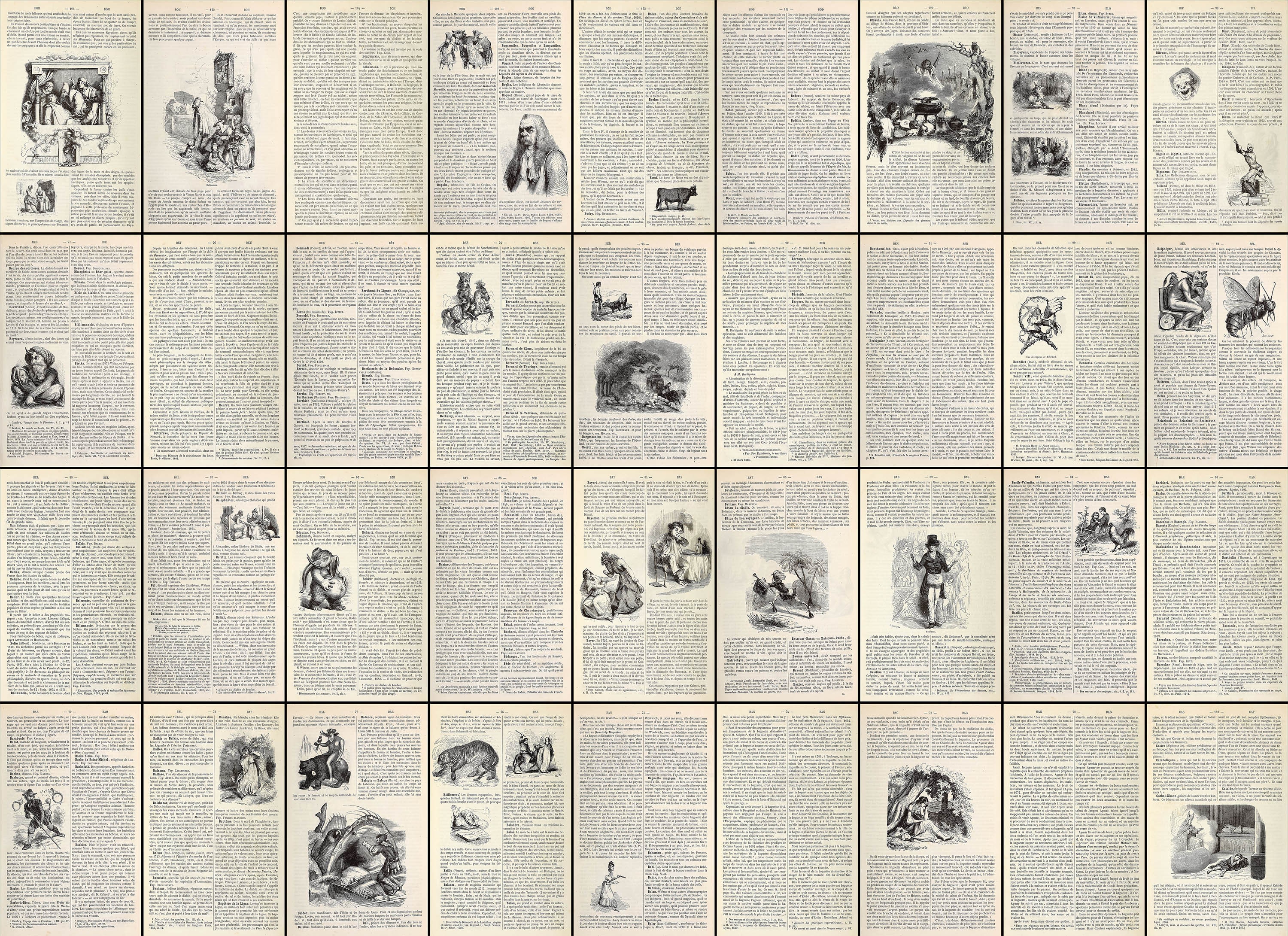 Dictionnaire Infernal French Occultist Dictionary - 72 Images Set 2 ...