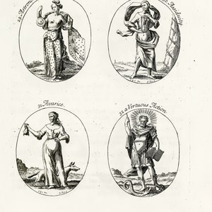 80 Esoteric Ancient Moral Emblems Tarot-like Archetype Virtue | HQ ...