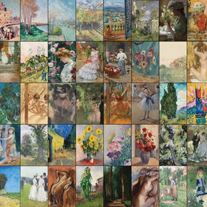 100 Pcs Impressionism Art COLLAGE KIT Set 4"x6" | HQ Image Bundle ...