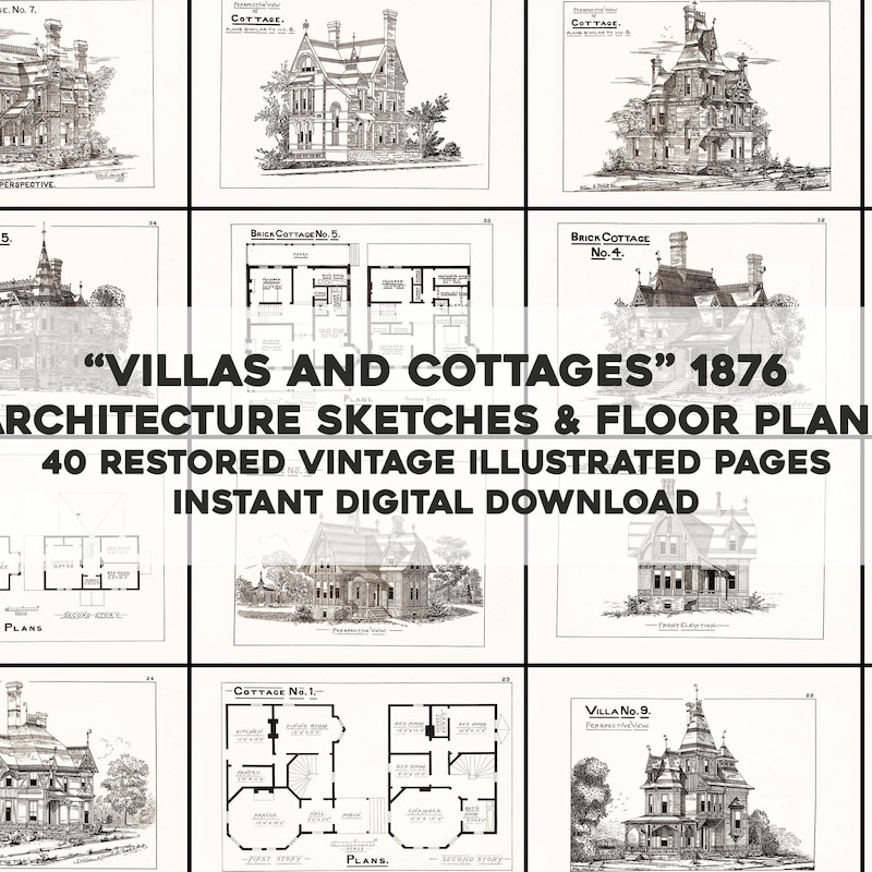 House Design Blueprints - Etsy UK
