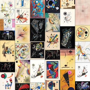 33 Wassily Kandinsky Abstract Paintings Artworks HQ Image Bundle ...
