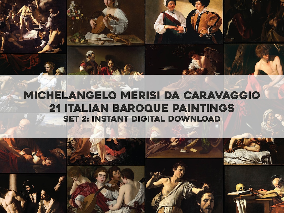 21 Beautiful Caravaggio Paintings Biblical Renaissance| HQ Image Bundle ...