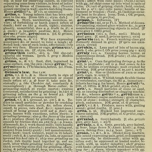 90 Vintage English Dictionary Pages Set 5 GRA-KNO | HQ Image Resource ...