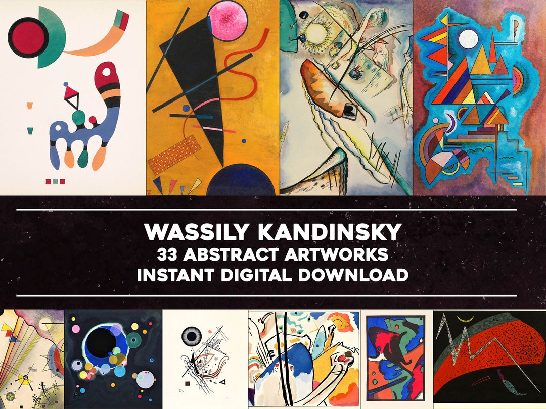 33 Wassily Kandinsky Abstract Paintings Artworks HQ Image Bundle ...