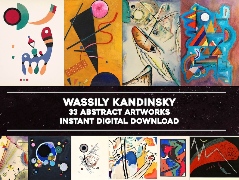 33 Wassily Kandinsky Abstract Paintings Artworks HQ Image - Etsy