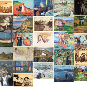 27 Edvard Munch Expressionist Paintings Artworks | HQ Image Bundle ...
