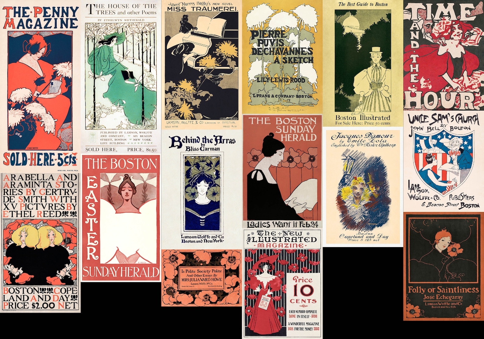 Ethel Reed Art Nouveau Printable Wall Art Bundle Vintage Women | Etsy