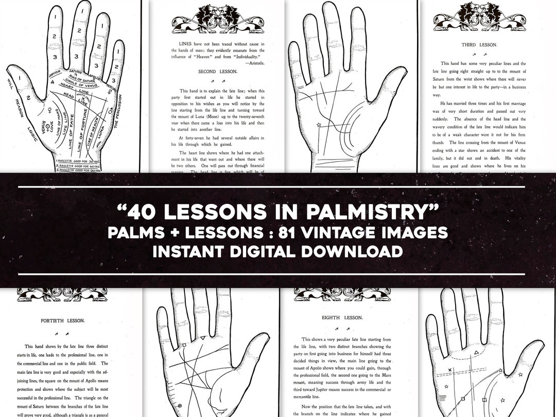 40 Lessons in Palmistry Images With Guides Palm Reading | HQ Image ...